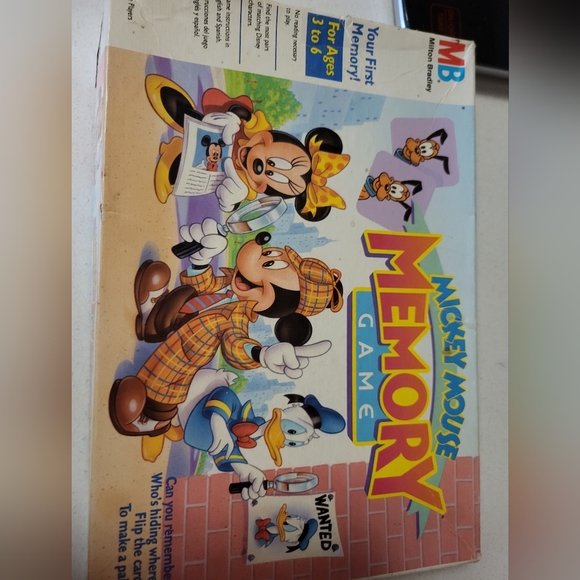 Toys | Vintage Mickey Mouse Memory Game | Poshmark